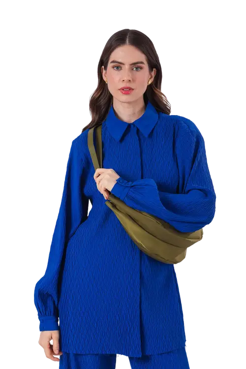 ESTHERA Luna Half Moon Bag - Green