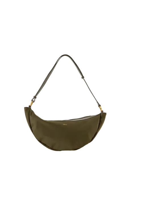 ESTHERA Luna Half Moon Bag - Green