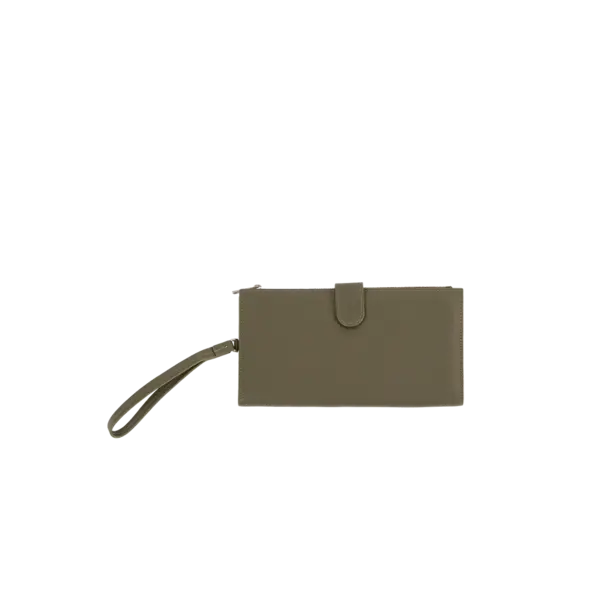 ESTHERA Leather Passport Holder - Green