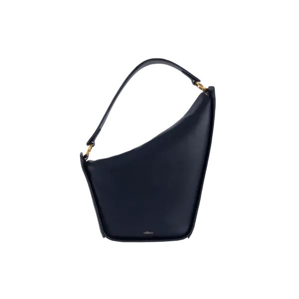 ESTHERA 10am Leather Shoulder Bag - Blue