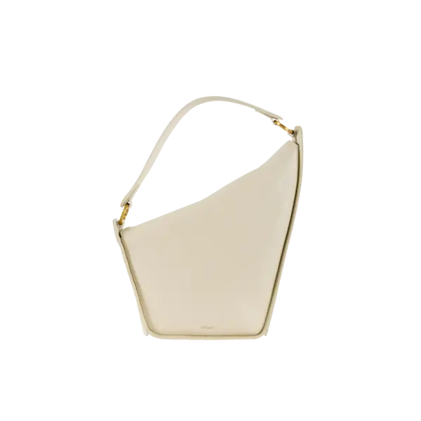 ESTHERA 10am Leather Shoulder Bag - Sand
