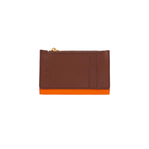 ESTHERA Modular Leather Wallet - Orange