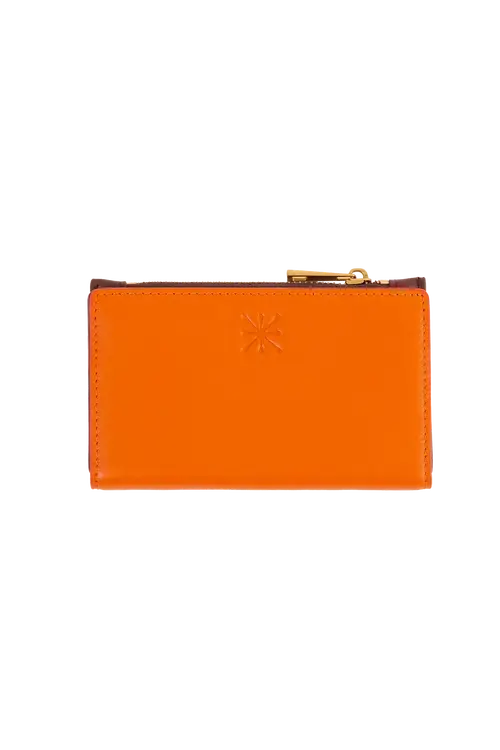 ESTHERA Modular Leather Wallet - Orange