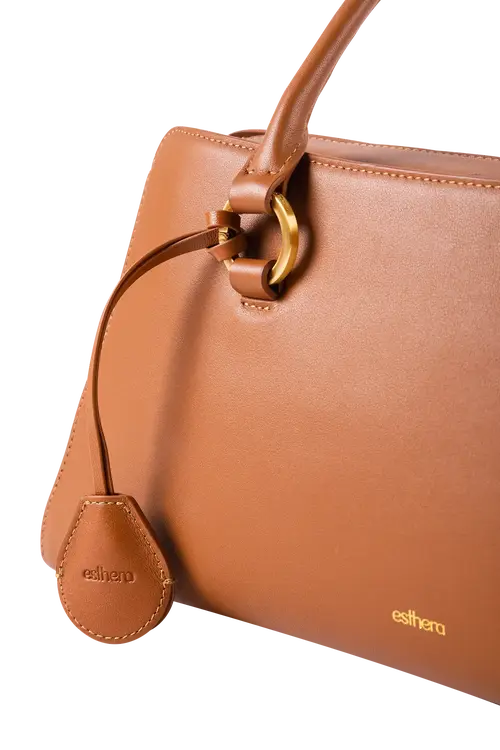 ESTHERA 5 Pm Leather Shoulder Bag