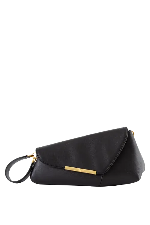 ESTHERA 11pm Leather Shoulder Bag
