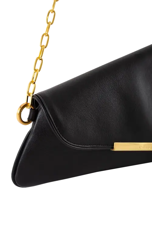 ESTHERA 11pm Leather Shoulder Bag