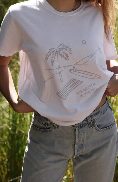 CALIFORNIA INCLINE It's Better In Malibu" Vintage Cotton Tee