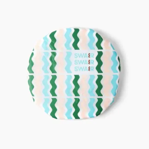 SWAIR Terrycloth-lined Shower Cap - White Multi