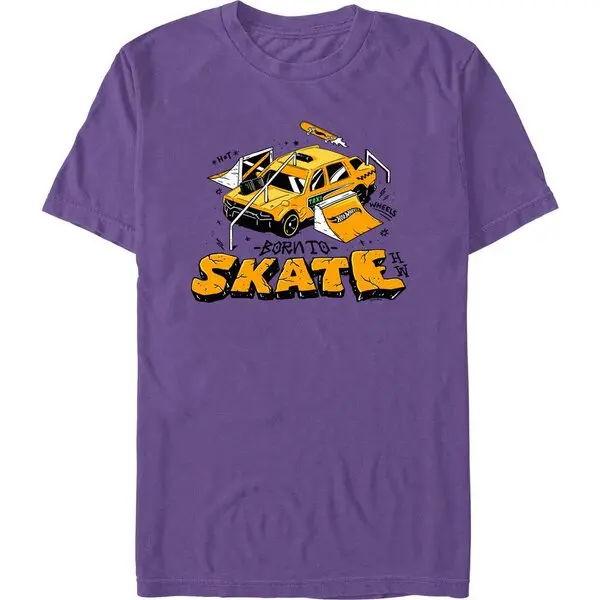 HOT WHEELS Born To Skate Graphic T-shirt - Purple