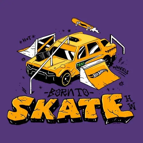 HOT WHEELS Born To Skate Graphic T-shirt
