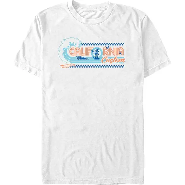 HOT WHEELS California Custom Ocean Wave Graphic T-shirt - White