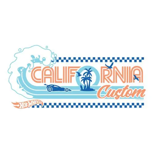 HOT WHEELS California Custom Ocean Wave Graphic T-shirt
