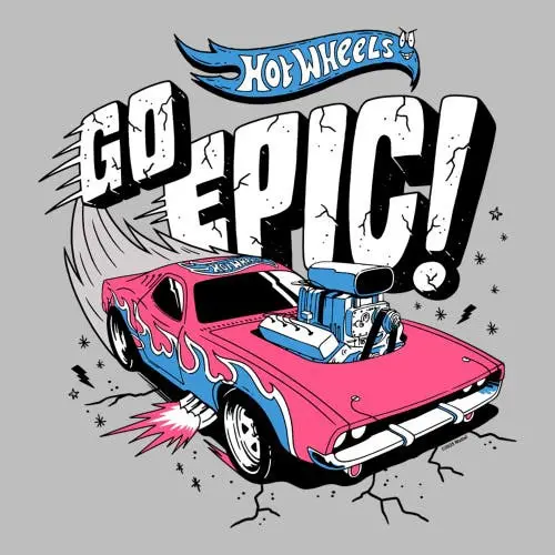 HOT WHEELS Go Epic Retro Car Graphic T-shirt