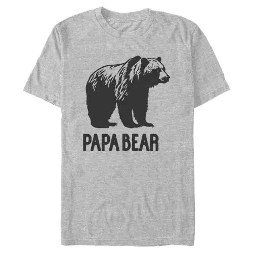 LOST GODS I'm The Papa Bear Graphic T-shirt - Sport Grey