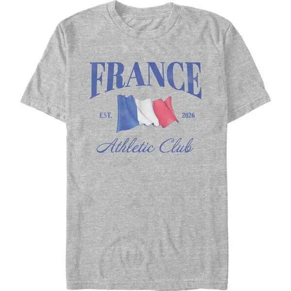 LOST GODS France Athletic Club Est 2026 Graphic T-shirt - Athletic Heather