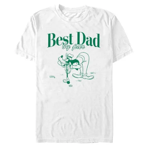 MICKEY & FRIENDS Best Dad Par Graphic T-shirt - White