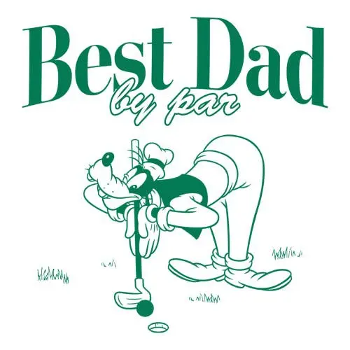 MICKEY & FRIENDS Best Dad Par Graphic T-shirt