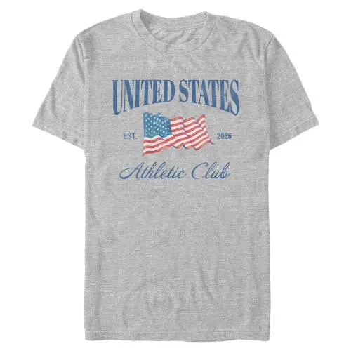 LOST GODS United States Athletic Club Est 2026 Graphic T-shirt - Athletic Heather