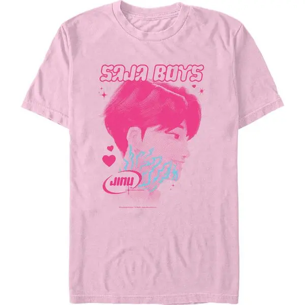 KPOP DEMON HUNTERS Jinu Saja Profile Graphic T-shirt - Blossom