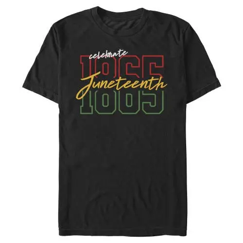 LOST GODS Celebrate Juneteenth 1865 Short Sleeve Graphic T-shirt