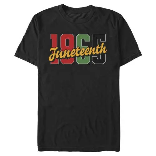 LOST GODS 1865 Juneteenth Retro Graphic T-shirt - Black
