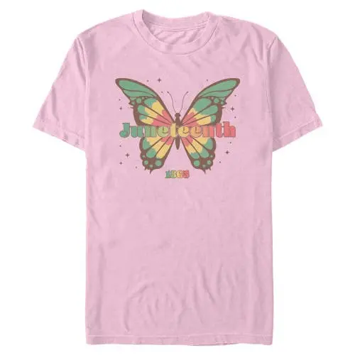 LOST GODS Colorful Juneteenth Butterfly Graphic T-shirt - Blossom