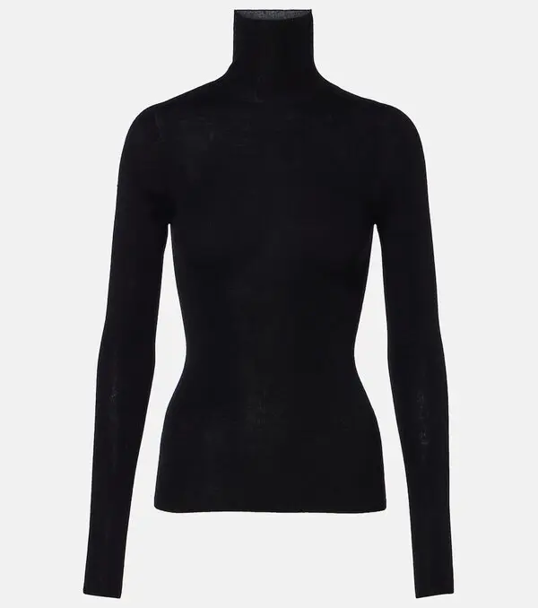 Dorothee Schumacher Virgin Wool Turtleneck Sweater - Black