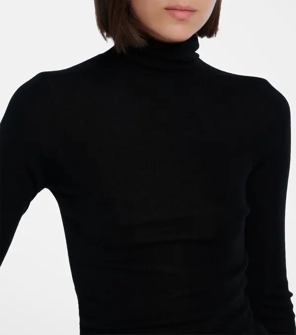 Dorothee Schumacher Virgin Wool Turtleneck Sweater - Black