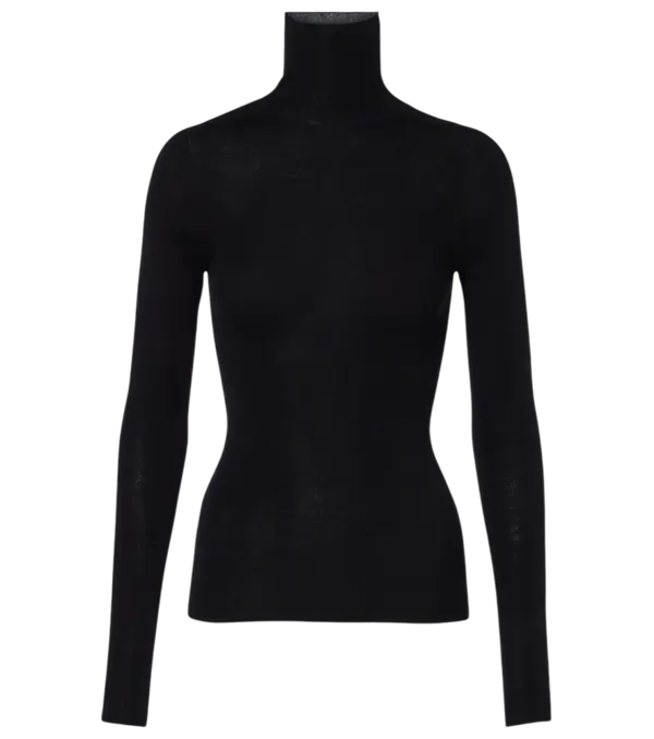 Dorothee Schumacher Virgin Wool Turtleneck Sweater - Black