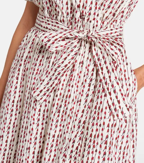 Altuzarra Lydia Printed Cotton-blend Wrap Dress