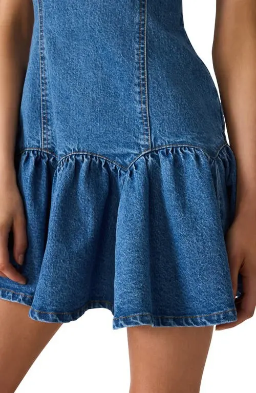 Steve Madden Tiered Denim Minidress
