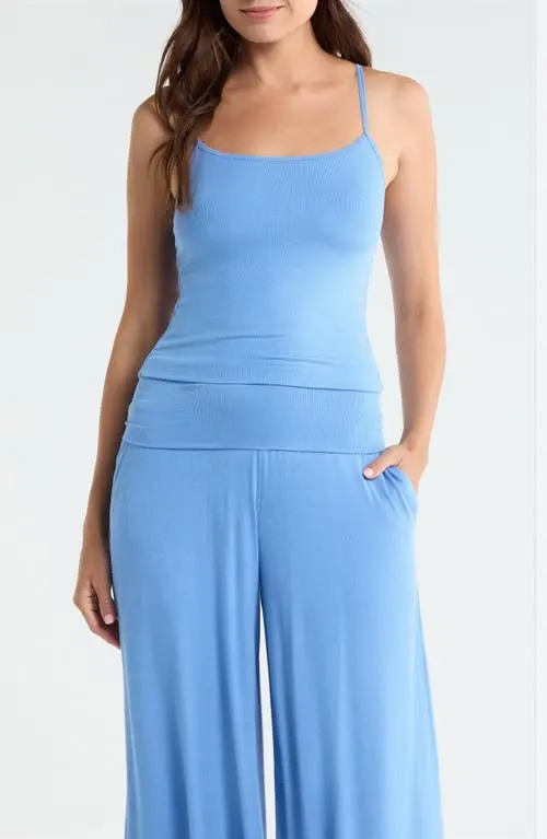 Lunya Rib Knit Modal Camisole - Current Blue