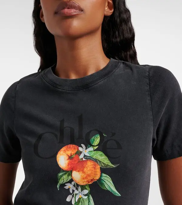 Chloé Printed Cotton T-shirt