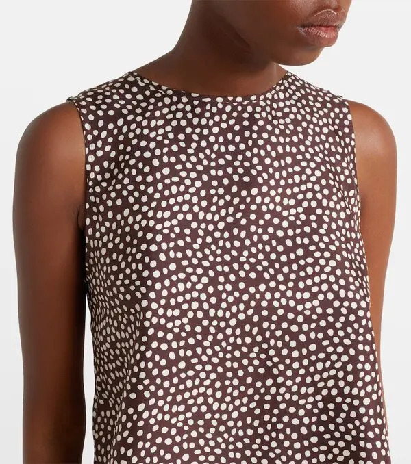 Asceno Sofia Silk Twill Top