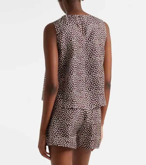 Asceno Sofia Silk Twill Top