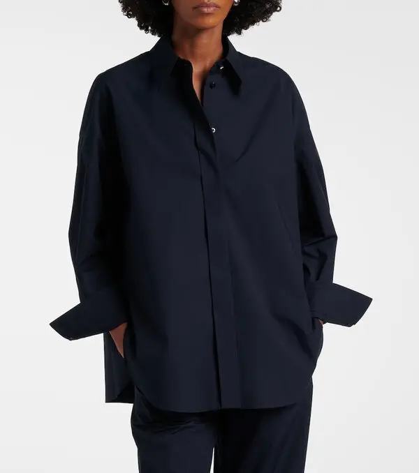 Dorothee Schumacher Poplin Power Ii Cotton-blend Shirt