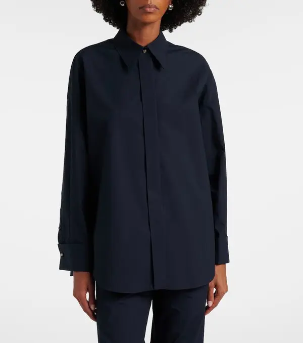 Dorothee Schumacher Poplin Power Ii Cotton-blend Shirt