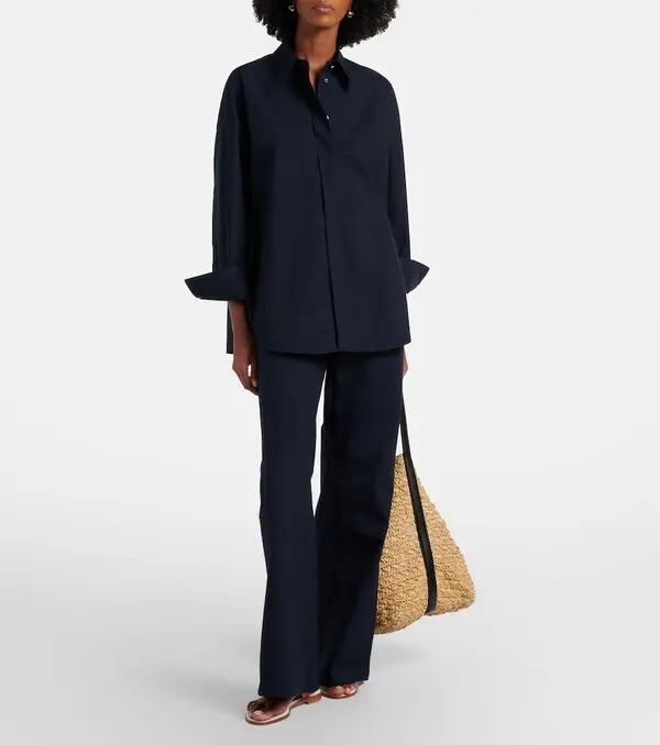 Dorothee Schumacher Poplin Power Ii Cotton-blend Shirt
