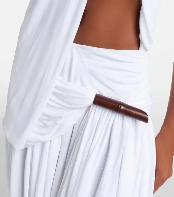 Christopher Esber Asymmetrical Draped Midi Dress