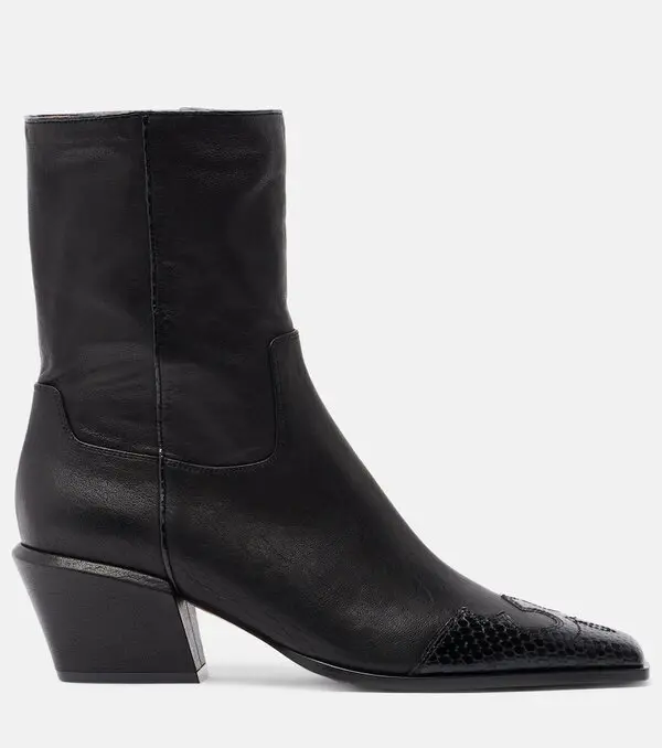 Paris Texas Bettina Leather Cowboy Boots
