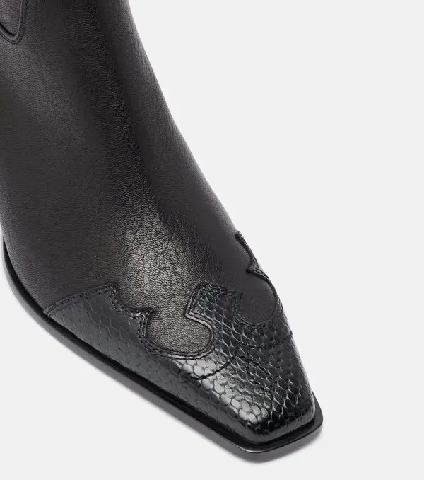 Paris Texas Bettina Leather Cowboy Boots