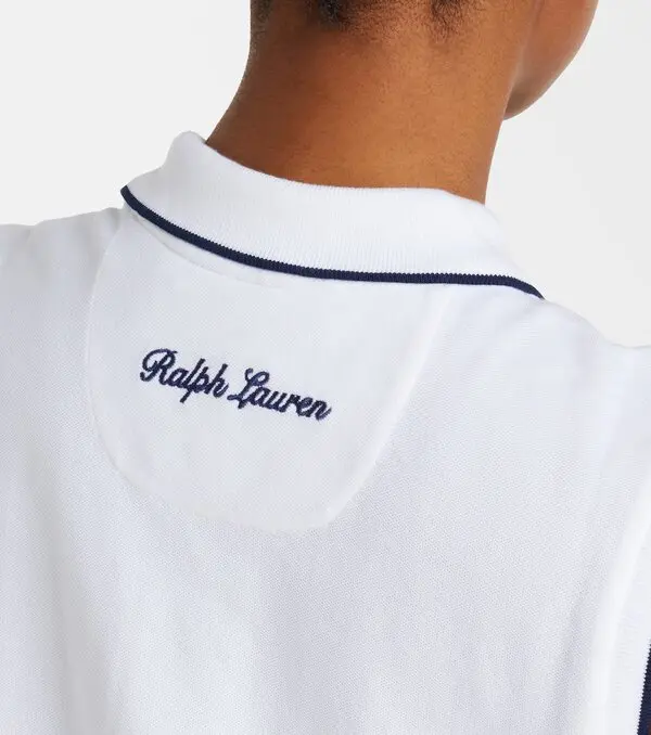 Polo Ralph Lauren Wimbledon Cotton-blend Piqué Sleeveless Top