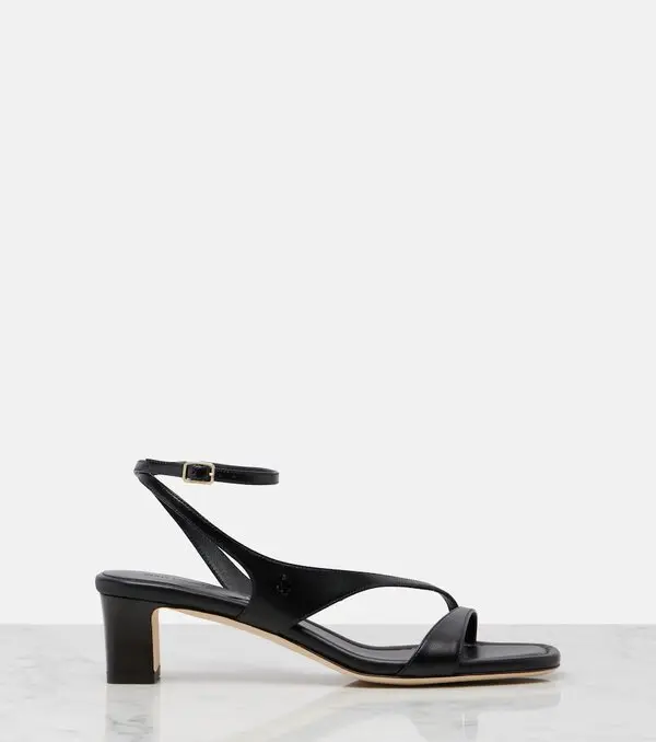 JIMMY CHOO Faye Leather Slingback Sandals