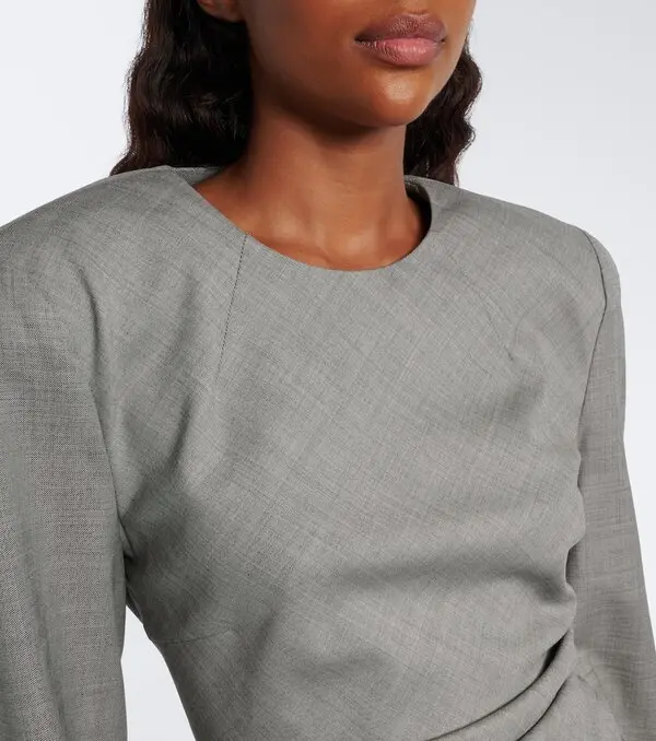 Magda Butrym Wool Blouse - Grey