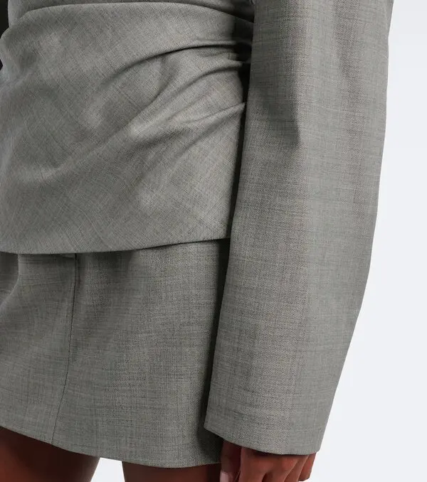 Magda Butrym Wool Blouse - Grey