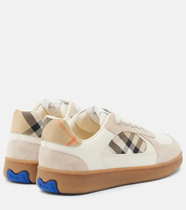 Burberry Terrace" Leather And Suede Sneakers
