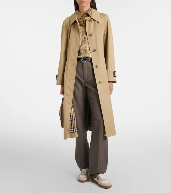 Burberry Terrace" Leather And Suede Sneakers