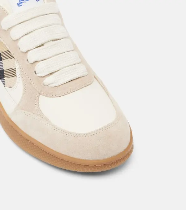 Burberry Terrace" Leather And Suede Sneakers