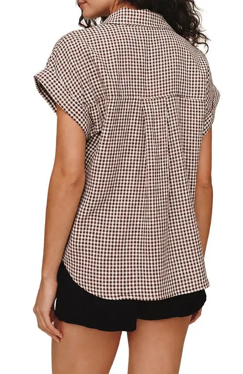 Bella Dahl Gingham Short Sleeve Shirt