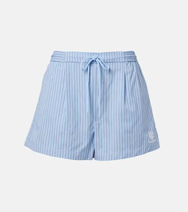 Polo Ralph Lauren Wimbledon Striped Cotton Shorts - Blue